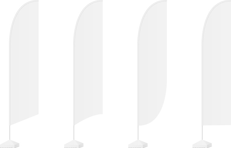 Advertising flags set Royalty Free Vector Image