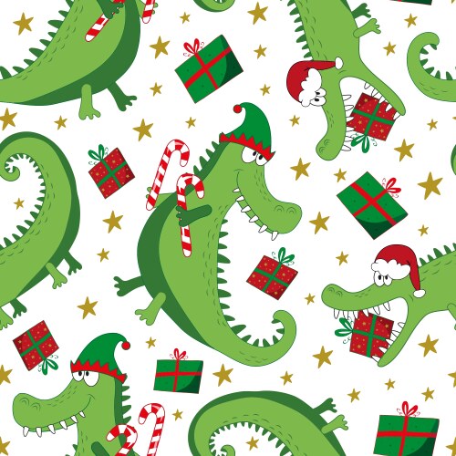 Image with crocodile theme 3 Royalty Free Vector Image