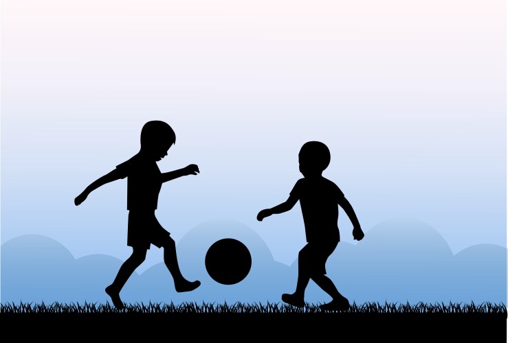 Kids Playing Sports Black and White Vector Images (over 11,000)