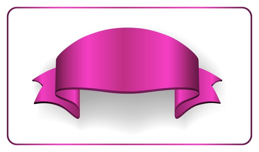 Ribbon banner satin blank Royalty Free Vector Image