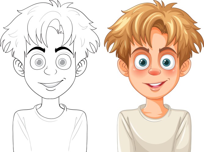 Boy Face Outline Vector Images (over 10,000)