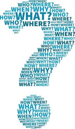 Realistic glitch font character question mark Vector Image