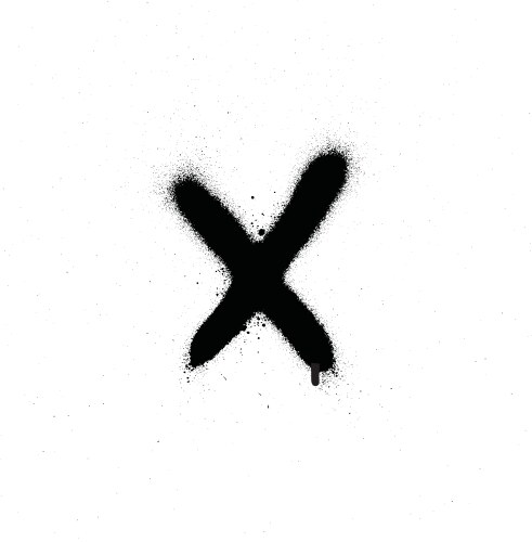 Letter X In Graffiti
