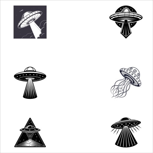 Ufo Neon Beam Vector Images (over 250)