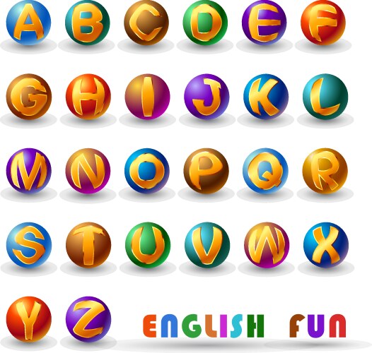 Alphabet isolated letter b-bear-ball Royalty Free Vector