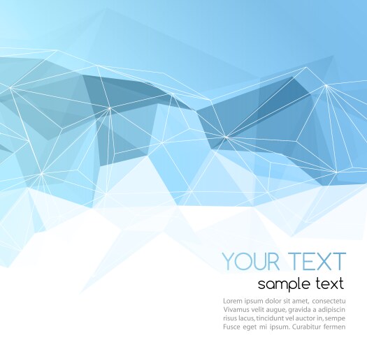 Abstract geometric background with triangle Vector Image