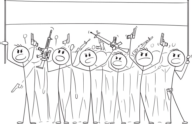 Stickman with Gun Vector Images (87)