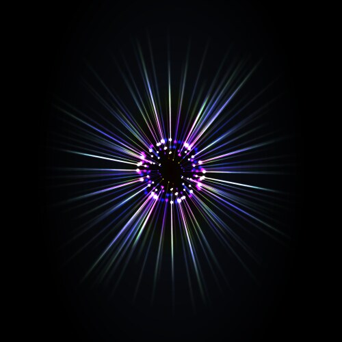 Laser light show bright led beams dj Royalty Free Vector