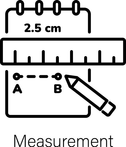 Scale measurement Royalty Free Vector Image - VectorStock