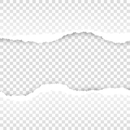Torn snatched window in sheet white paper Vector Image