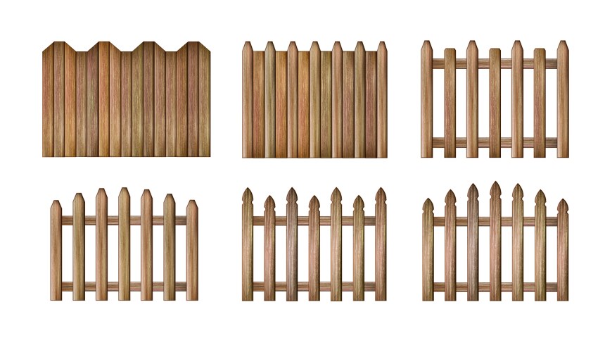 Wooden fence Royalty Free Vector Image - VectorStock