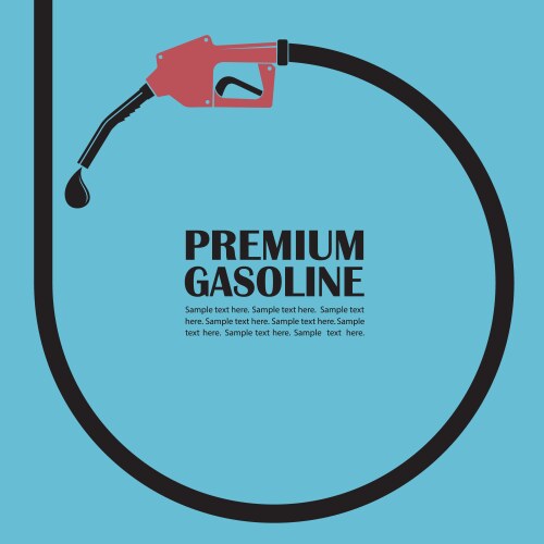 Gas station poster Royalty Free Vector Image - VectorStock