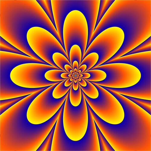 Psychedelic infinity Royalty Free Vector Image