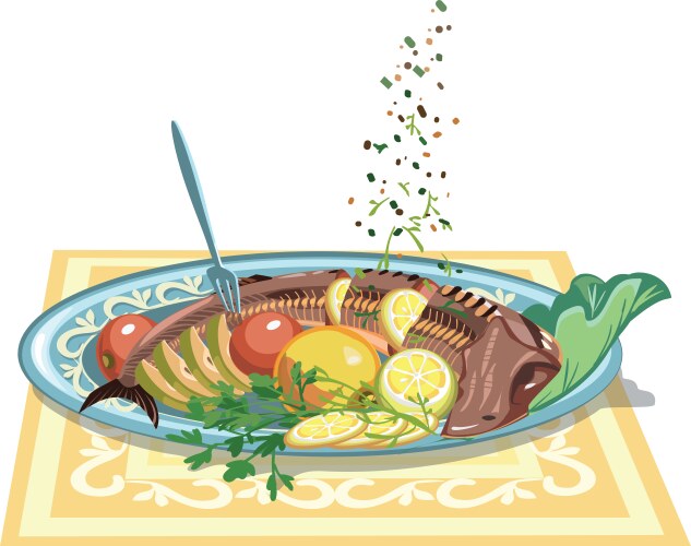 Fish Dish Vector Images (over 27,000)