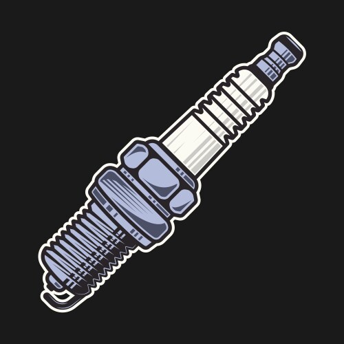 Spark plug flash tattoo Royalty Free Vector Image
