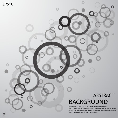 Abstract circles tree sketch for your design Vector Image