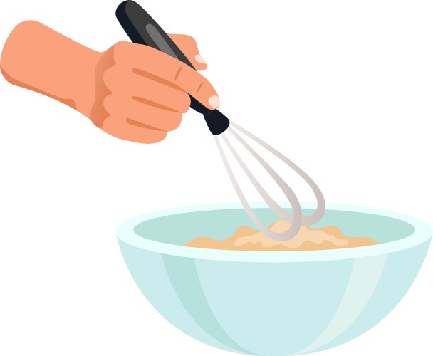 Dough knead clip art Royalty Free Vector Image