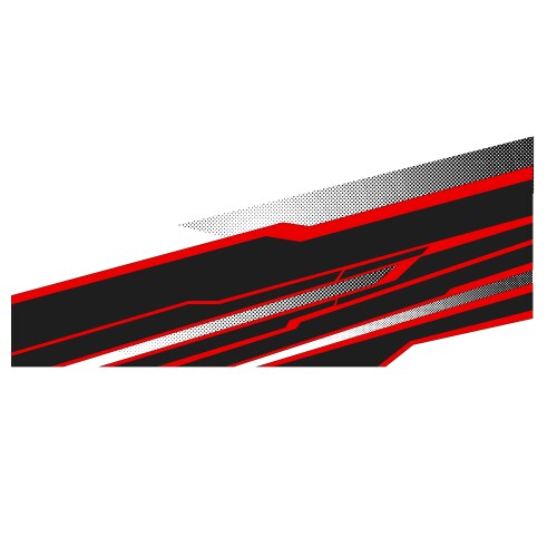 Car wrapping decal template design Royalty Free Vector Image