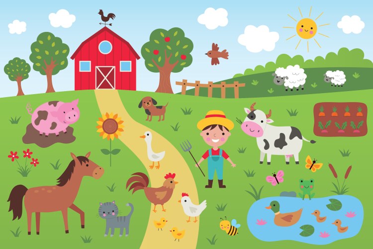 Animated Farmer Vector Images (over 18,000)