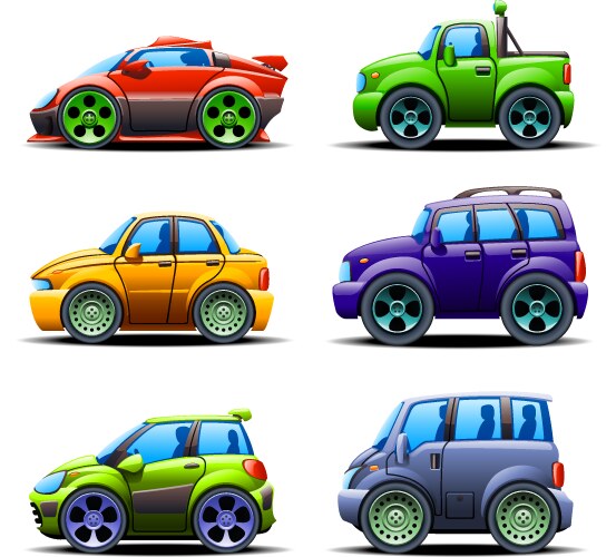 Car icon set-3 Royalty Free Vector Image - VectorStock