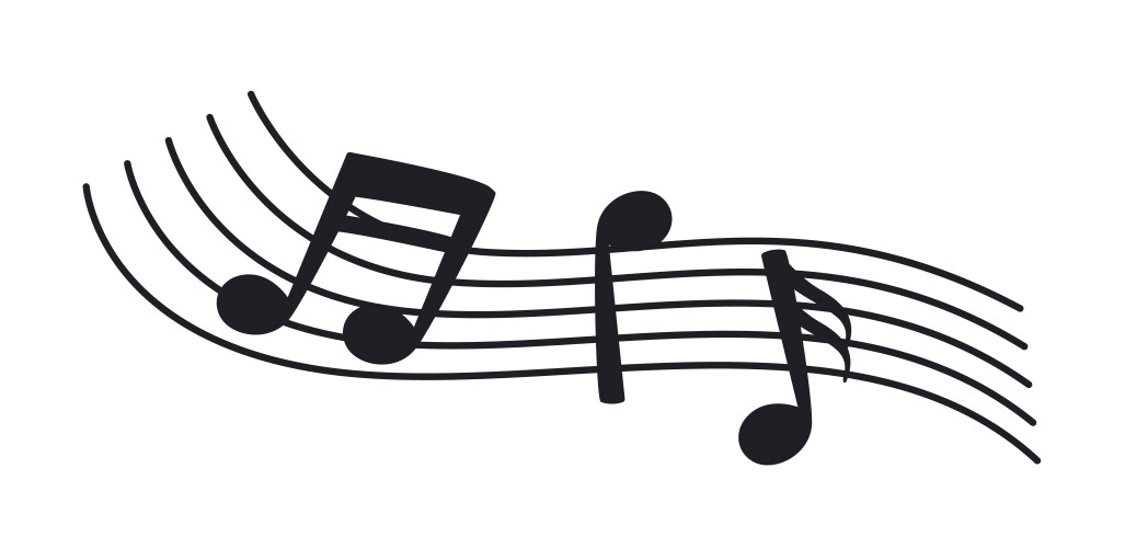 Cute music note sheet icon staff Royalty Free Vector Image