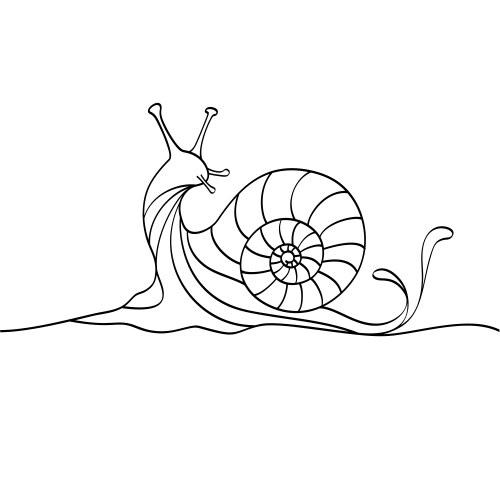 Snail Outline Vector Images (over 4,500)
