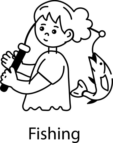 No bait Royalty Free Vector Image - VectorStock