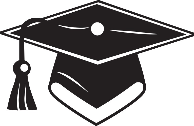 Graduation Cap Black and White Vector Images (over 29,000)