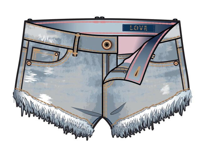 Denim Short Vector Images (over 3,100)