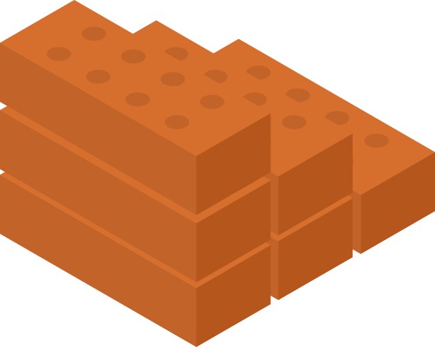 Brick Pile Stack Heap Royalty Free Vector Image