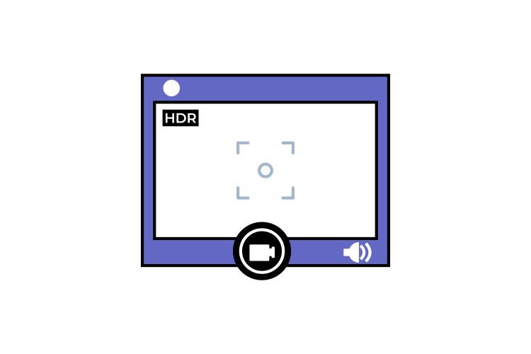 Vlog video frame sticker set Royalty Free Vector Image