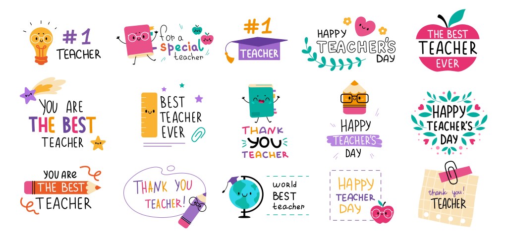 Happy Teachers Day Cartoon Vector Images (over 2,700)