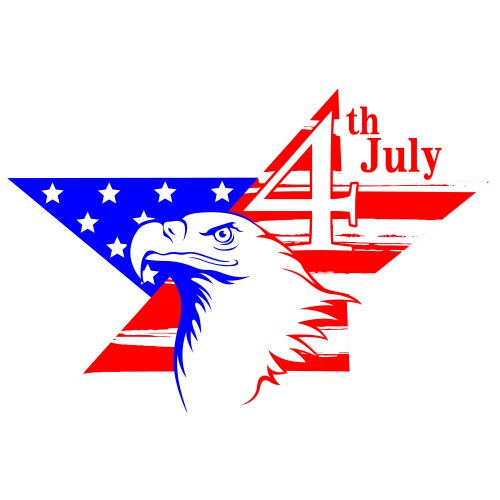 Constitution and independence day Royalty Free Vector Image