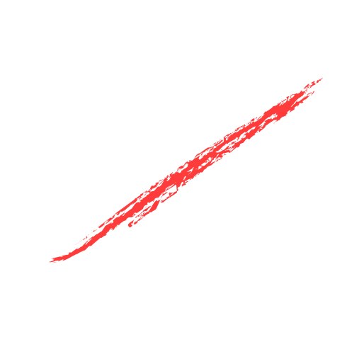 Red brush stroke underline Royalty Free Vector Image