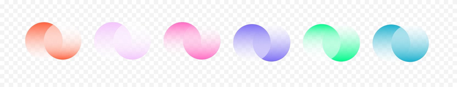 Transparent graphic design circles element Vector Image