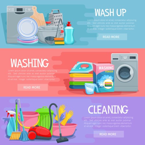 House cleaning banner for clean service design Vector Image
