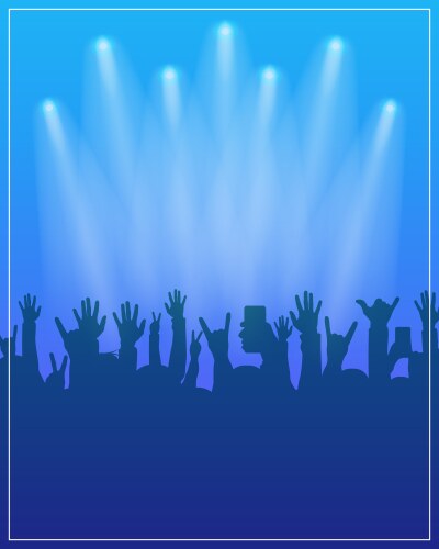 Concert crowd Royalty Free Vector Image - VectorStock