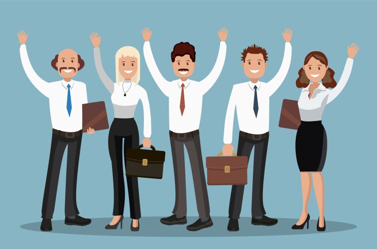 Office staff Royalty Free Vector Image - VectorStock