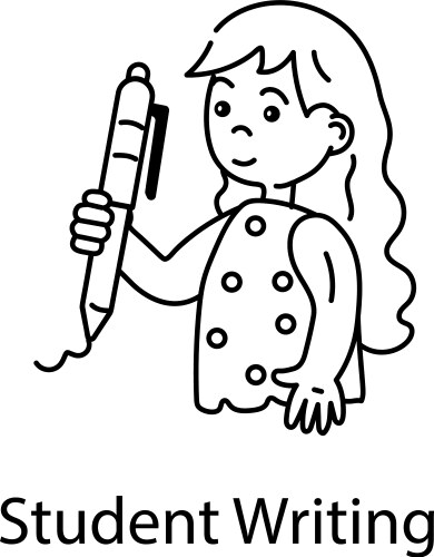 Kid Writing Vector Images (over 47,000)