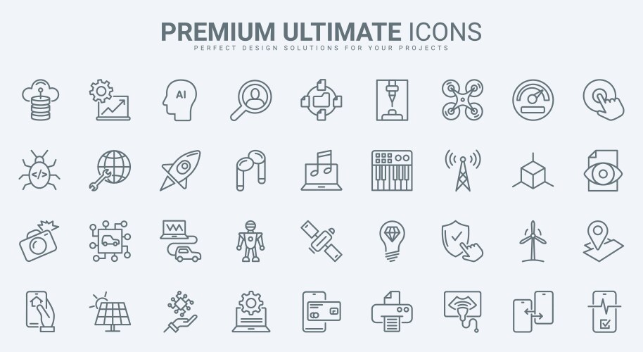 Digital network technology automation Royalty Free Vector