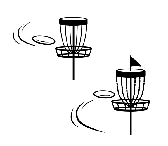 Frisbee cartoon icon funny outdoor disc toy Vector Image