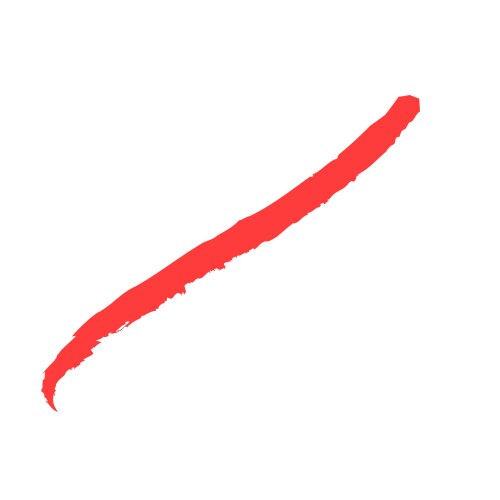 Red brush stroke underline Royalty Free Vector Image