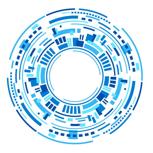 Abstract technology circles background Royalty Free Vector