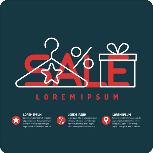 Poster the best sales Royalty Free Vector Image