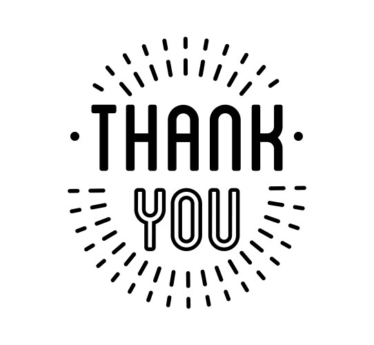 Thank you symbol Vector Images & Graphics for Commercial Use | VectorStock