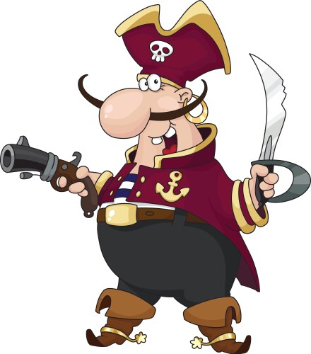 Cartoon Pirate Character Royalty Free Vector Image