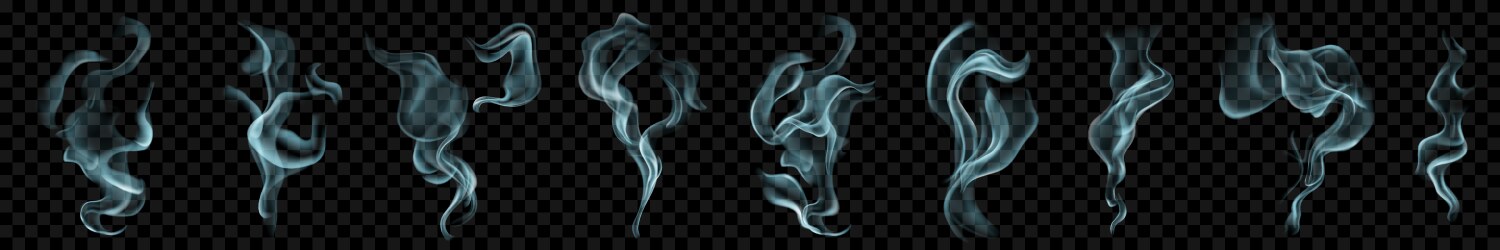 Smoke effect realistic traces in air from Vector Image