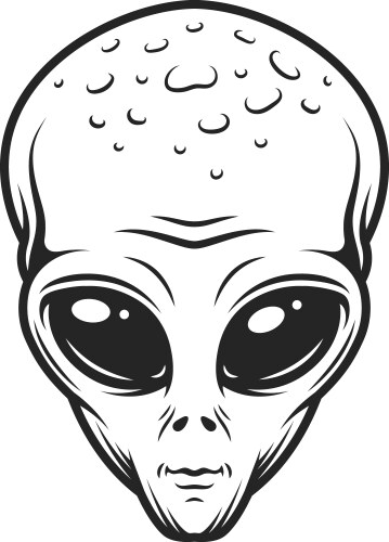 Alien Head Drawing