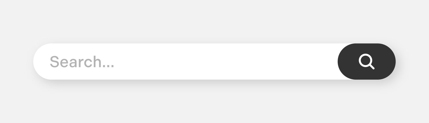 Search bar horizontal linear border with text Vector Image