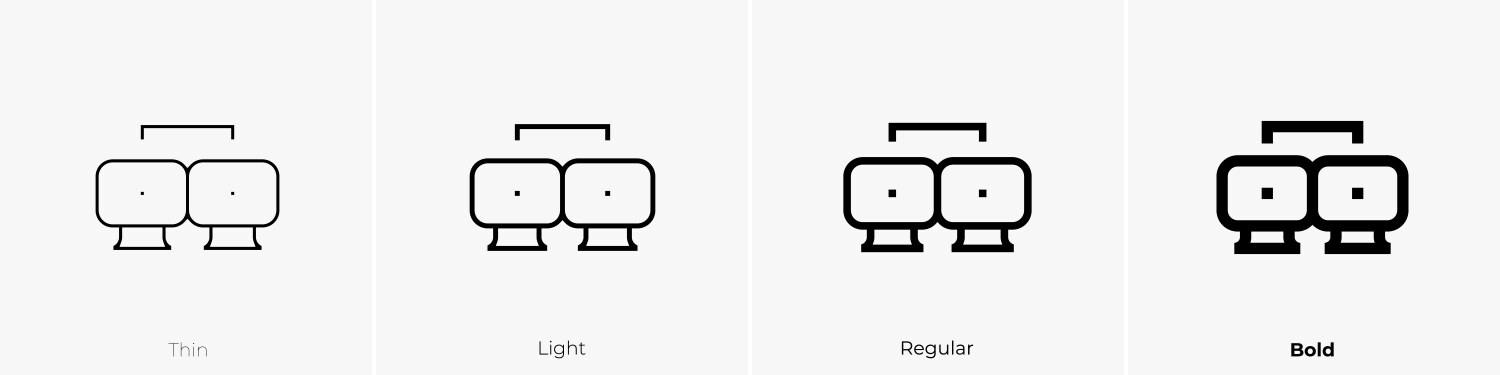Connect icon thin light regular and bold style Vector Image